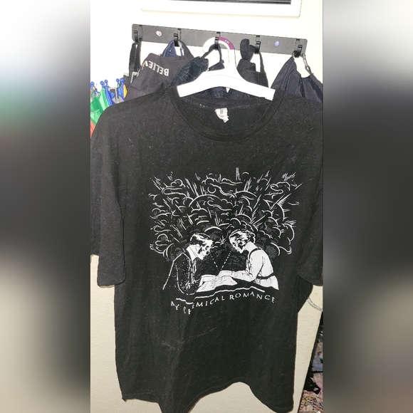 Tultex | Shirts | My Chemical Romance Puika Board Skeleton Couple Black ...